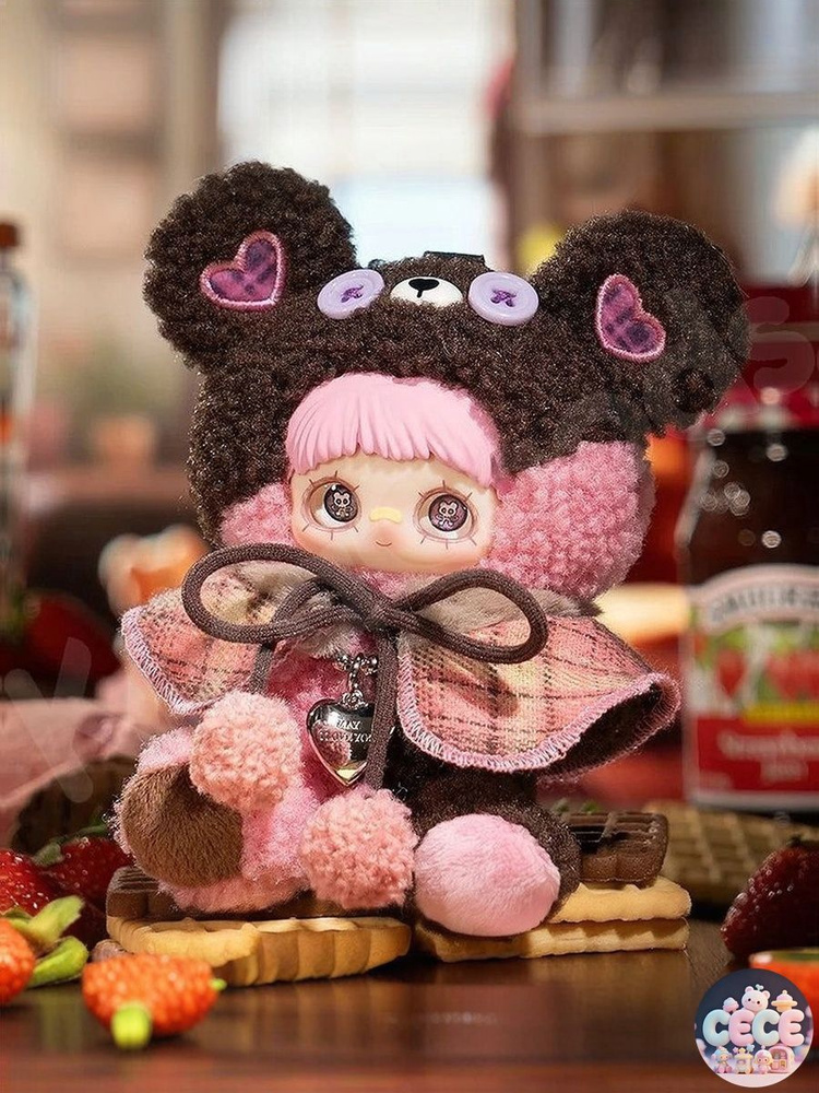 Кукла MayMei Tiny Bear Cookie Series-Strawberry Oreo купить на OZON по низкой цене (3201535489)
