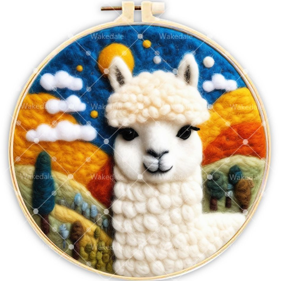 20x20cm,(Включая рамку)Набор для ковровой вышивки,Милые животные ...