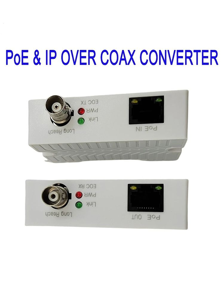 Конвертер POE Over Coax EOC IP Over Coax Макс. 3000 футов Передача ...