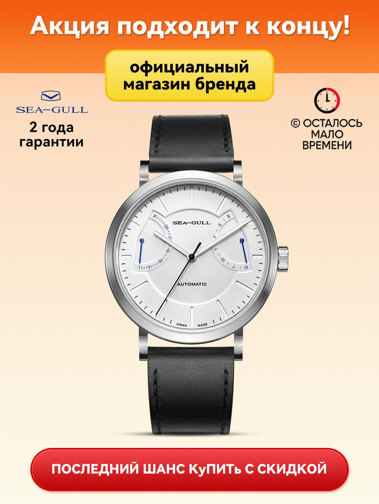 SEA-GULL Часы наручные Механические 819.12.6090 купить на OZON по ...