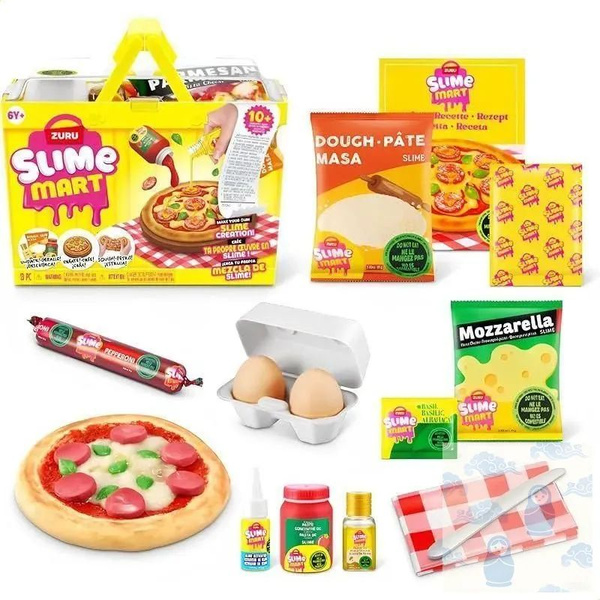Набор для творчества Zuru Pizza Slime в маленькой корзине детей купить ...