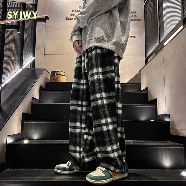 Брюки Мужской, Женский SYJWY черный Полиэстер Повседневный, размер 54, 52 Завязки Демисезон ...