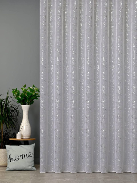 Kanif Home Тюль 400x250 см белый купить на OZON по низкой цене (1773516567)