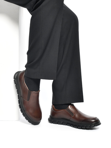 Ботинки полуботинки Мужской BELWEST кофейный, размер 40 На любой сезон H Без застёжки Беларусь ...