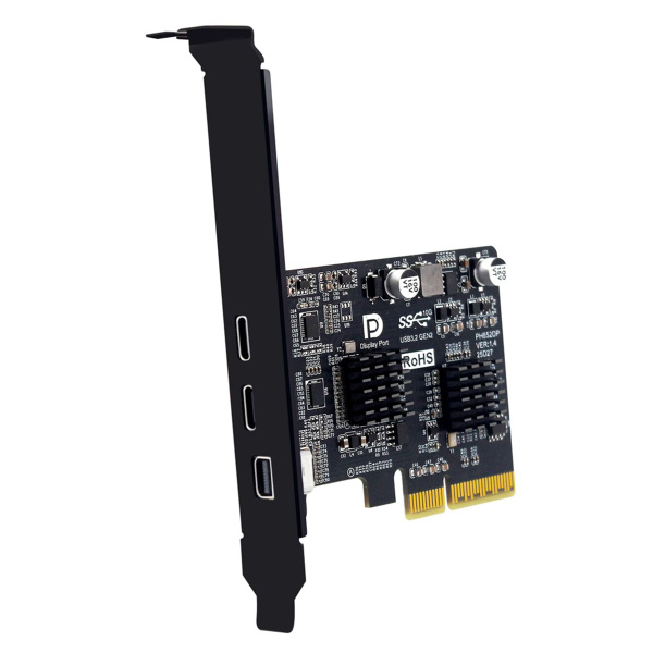 Видеокарта расширения PCI-E X4 - Type-C с поддержкой DP Desktop USB3.2 ...