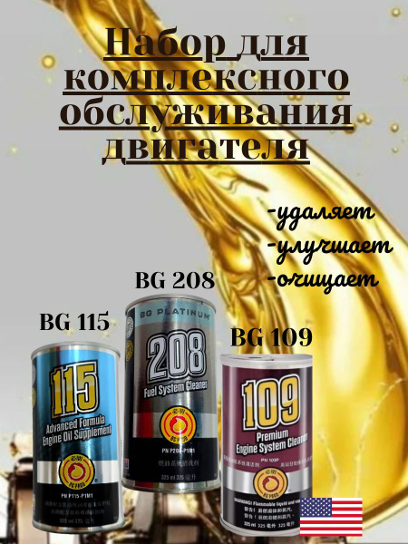 Набор для комплексного обслуживания двигателя BG 109, BG 208, BG 115 ...