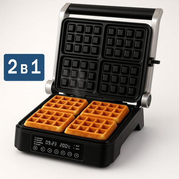 Вафельница-гриль Crispy Max 2in1 (K33) купить на OZON по низкой цене ...