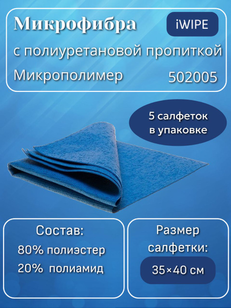 KLNN group Салфетки для уборки 502005, Синий, 5 шт. купить на OZON по ...