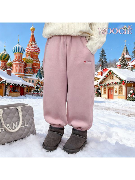 Легинсы для малышей Девочки MOOCIE, размер 130 розовый антик Фланель Средняя Китай купить c ...