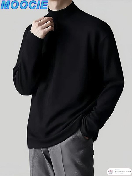 Термолонгслив Мужской MOOCIE, размер 58 Демисезон Скандинавская ходьба Политекс черный ...