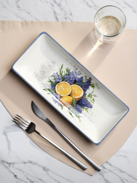 Блюдо сервировочное DANIKS, Доломит 1 Нельзя мыть в посудомоечной машине купить c доставкой на ...