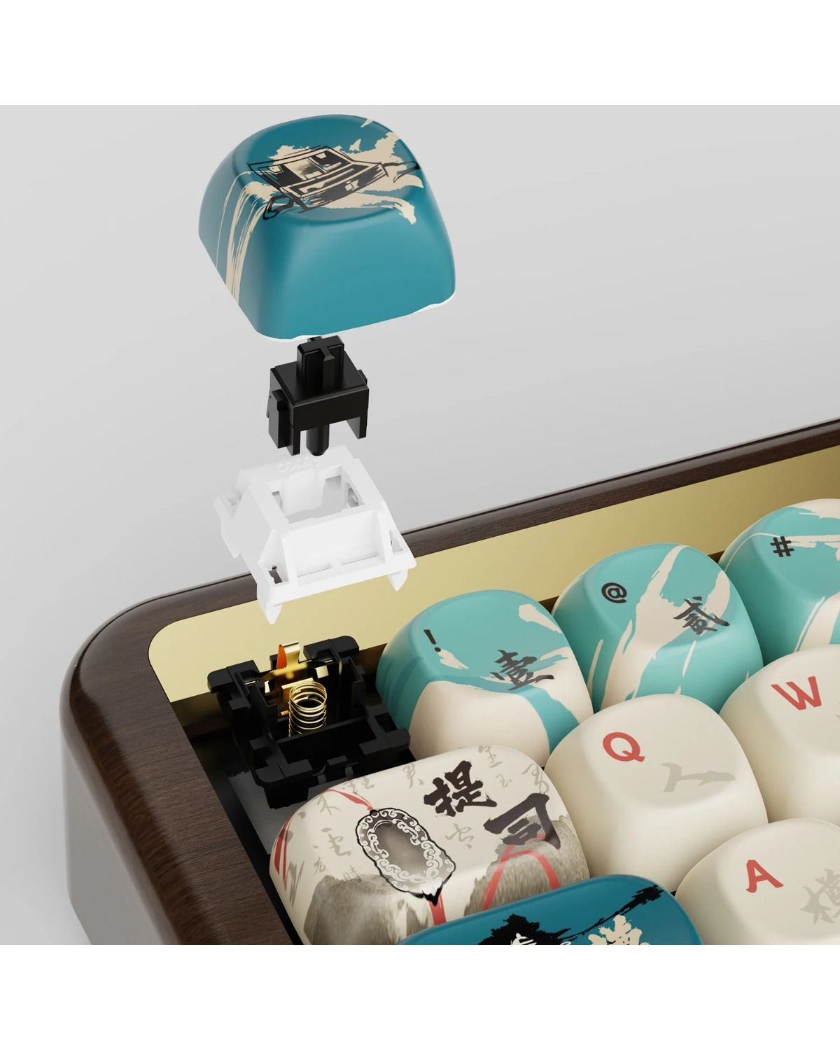 AKKO Игровая клавиатура , коричнево-красный купить на OZON по низкой ...