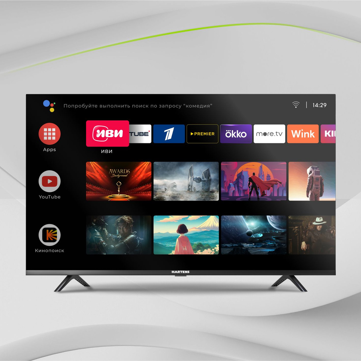 Hartens Телевизор HTA-43FHD11B-HH24 43" Full HD, черный купить на OZON по низкой цене (1437408322)