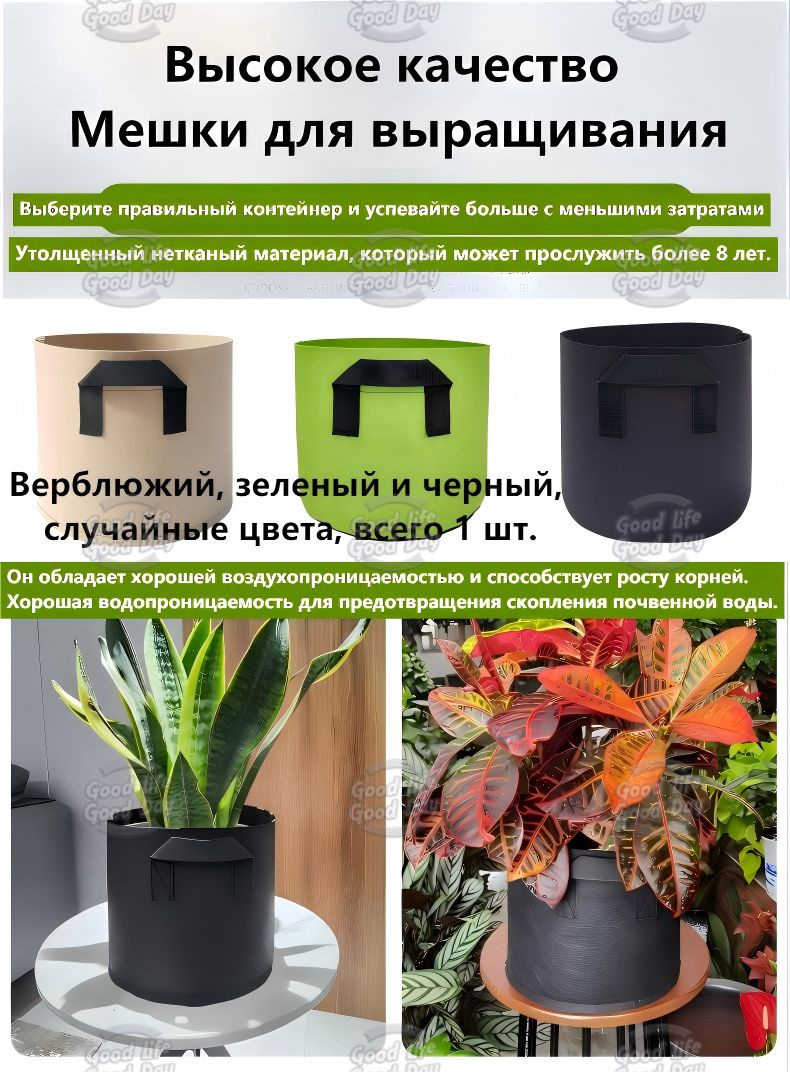 Горшок для цветов, 30 см х 40 см х 40 см, 37.85 л, 1 шт купить на OZON ...