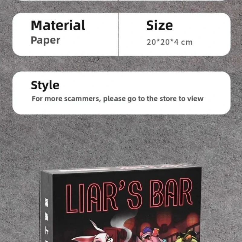 Настольная карточная игра Настольная Liar's Bar Игра (Таверна лжецов ...