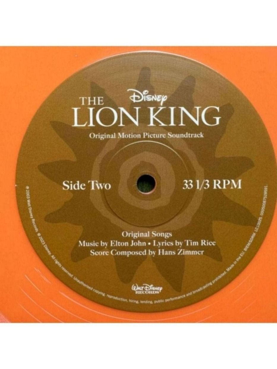 Виниловая пластинка Elton John, Tim Rice, Hans Zimmer - The Lion King ...