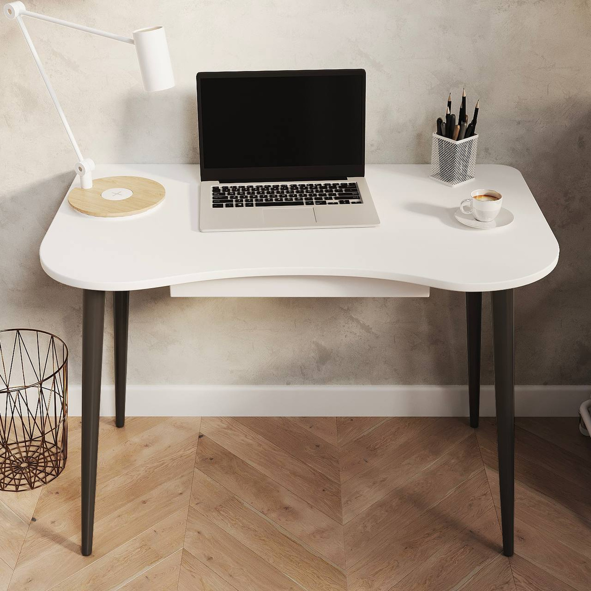 Письменный стол MISHARI Home Письменный лдсп без царги, 100х60х75 см ...