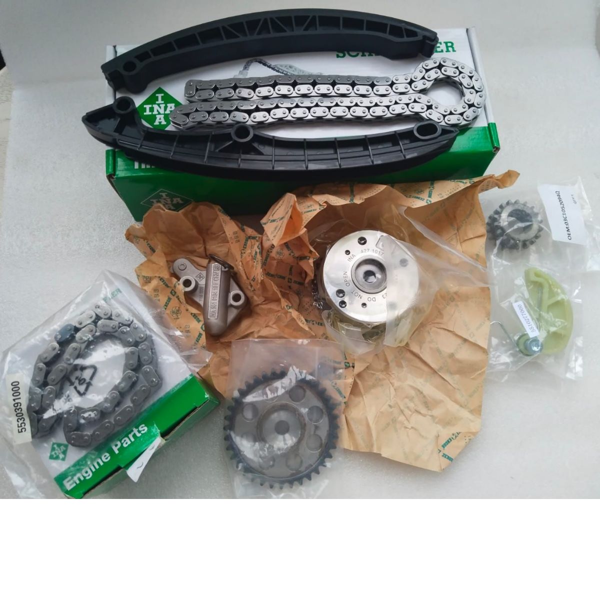 Комплект цепи грм VW audi skoda 1.4 1.6 TSI INA купить на OZON по ...