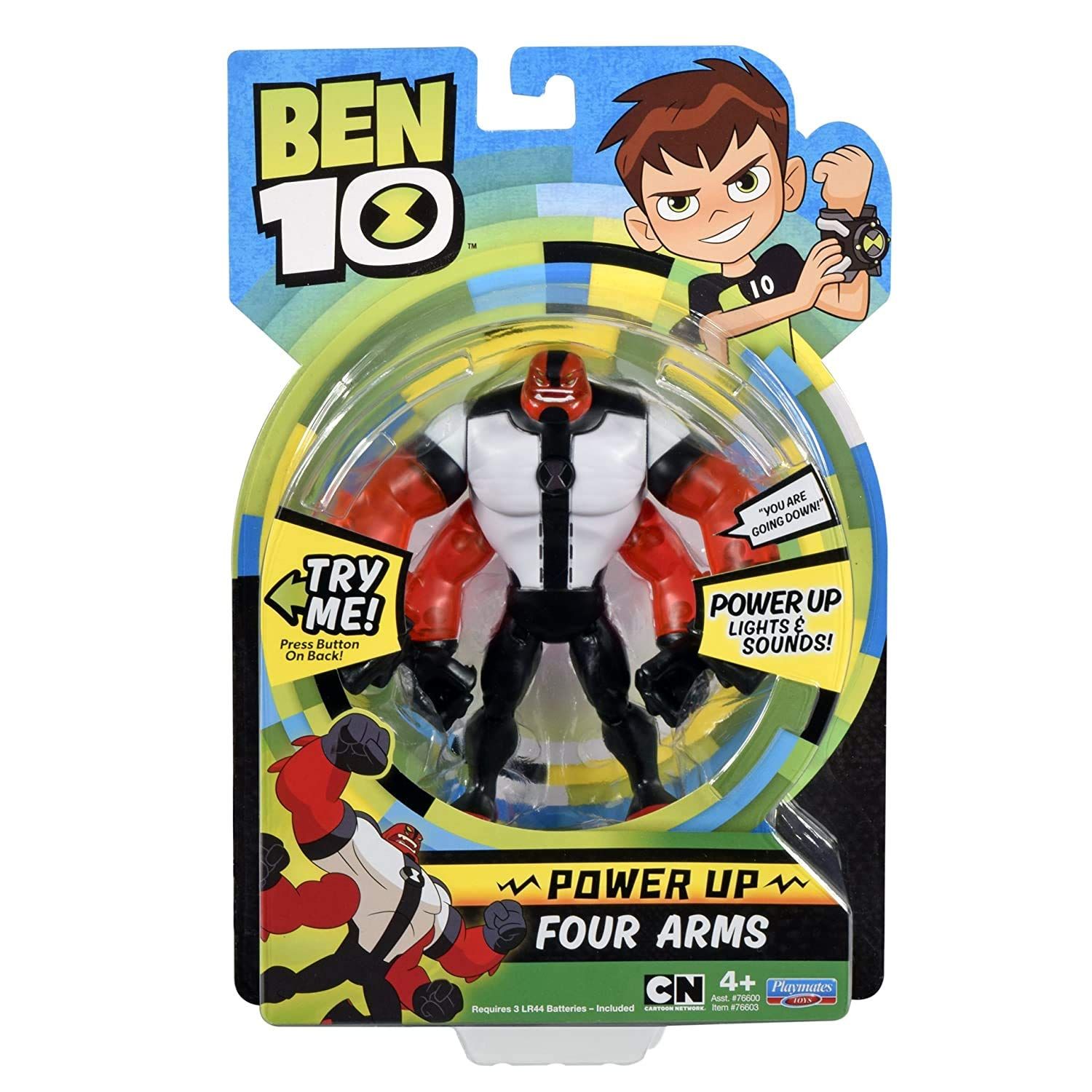 житьPlaymates Toys Ben 10 Power Up Action Figure Анимационная модель ...