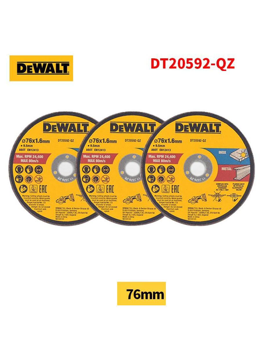 Диск отрезной DeWalt DCS438 (3 шт.) купить на OZON по низкой цене ...