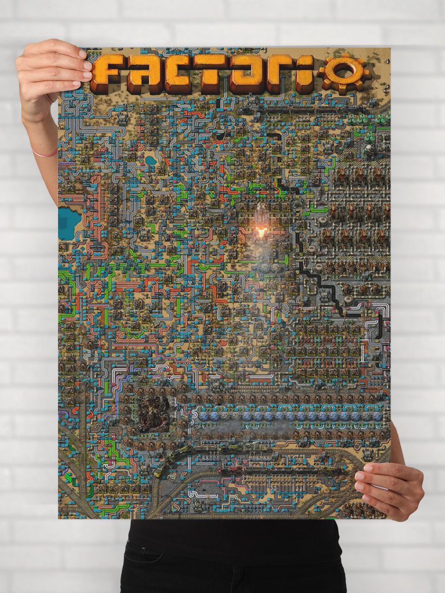 Постер HEAVEN POSTER Люди, Арт Factorio 3, 61 42 купить c доставкой на ...