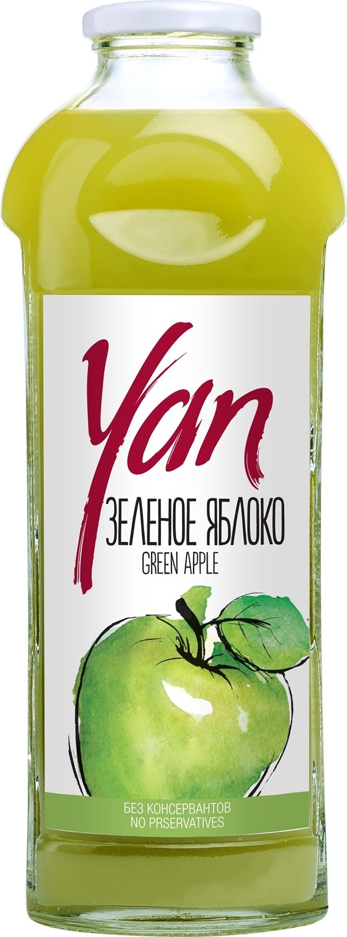 Нектар из зелёного яблока Yan, 930 мл купить на OZON по низкой цене (930298158)