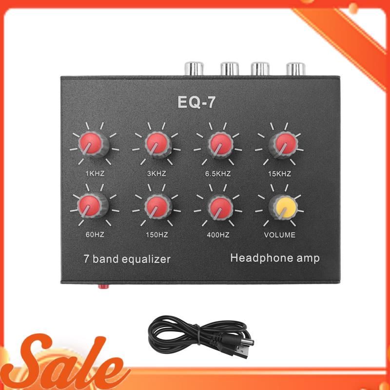 Характеристики (G A J EQ-7 Car Audio Headset Amplifier 7-Band EQ Equalizer 2-канальный цифровой ...