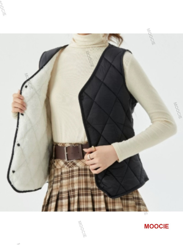 Жилет Женский черный Полиэфирное волокно, размер 56 Пряжки ...