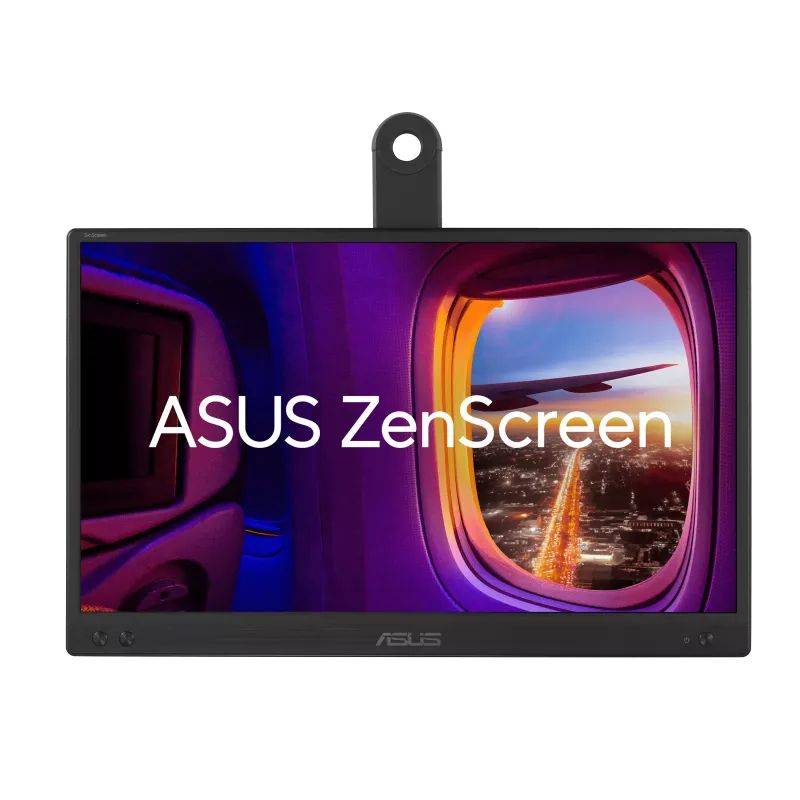 ASUS Монитор ZenScreen MB166CR, IPS, 1920x1080, 60 Гц, черно-серый ...