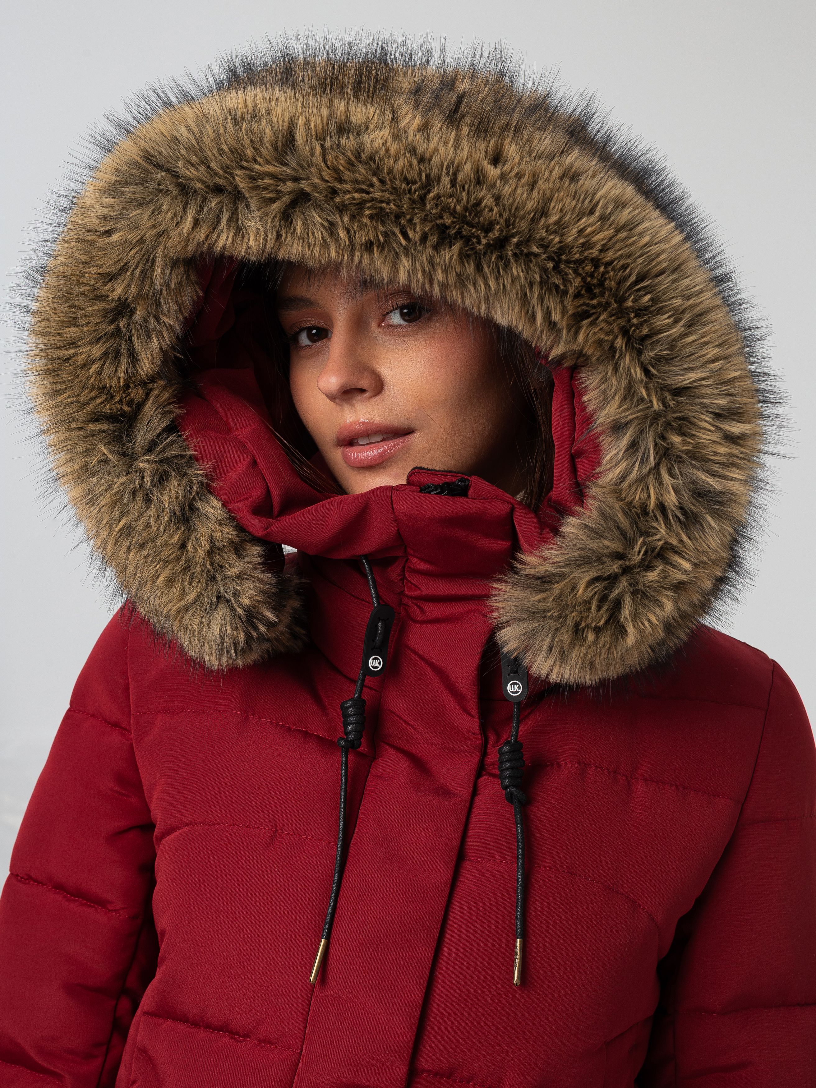 Парка Женский S. Flint Lock бордовый, размер 52 Зима Россия купить c ...