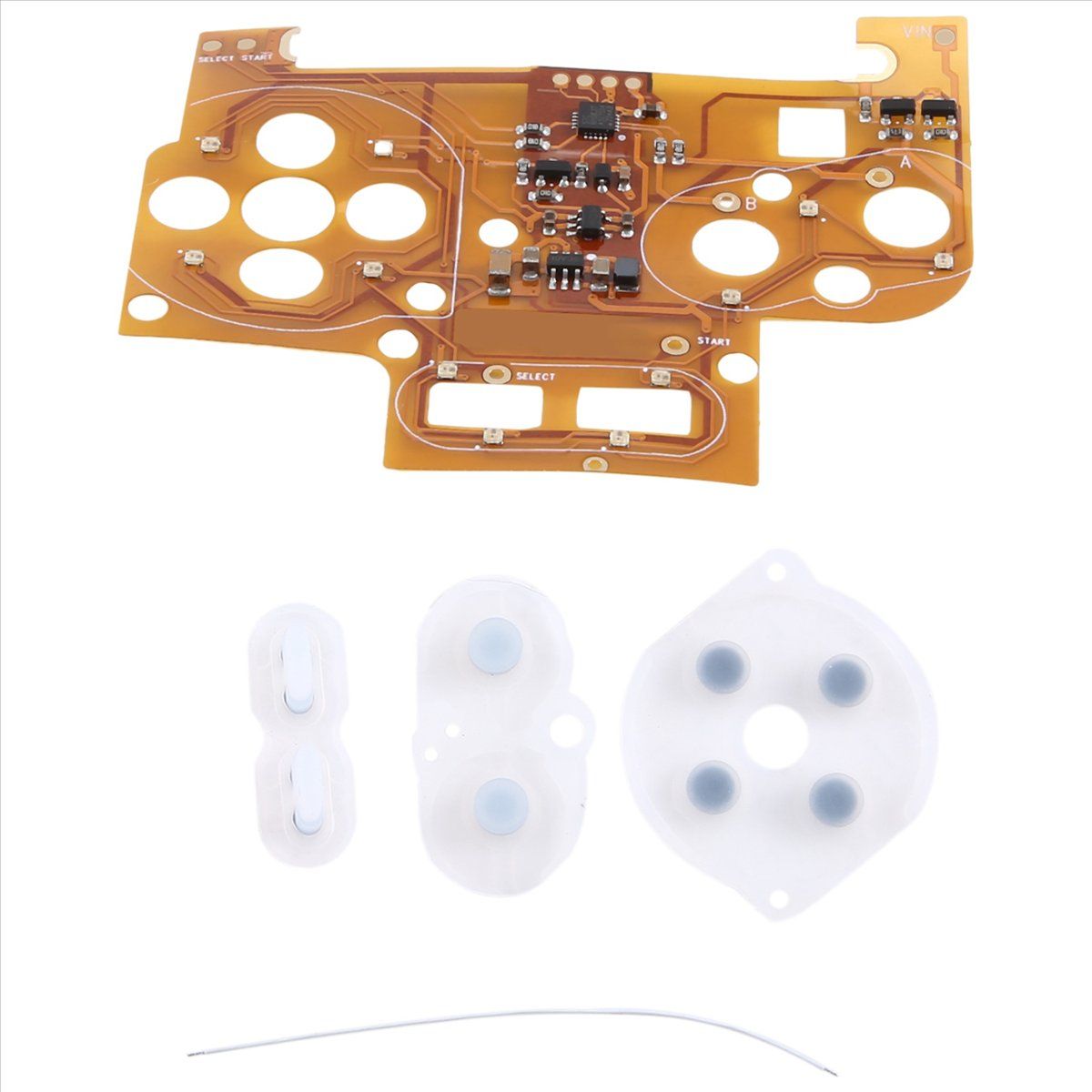 Для GBC LED Button Light Kit для GameBoy Color LED Light Ribbon Board ...