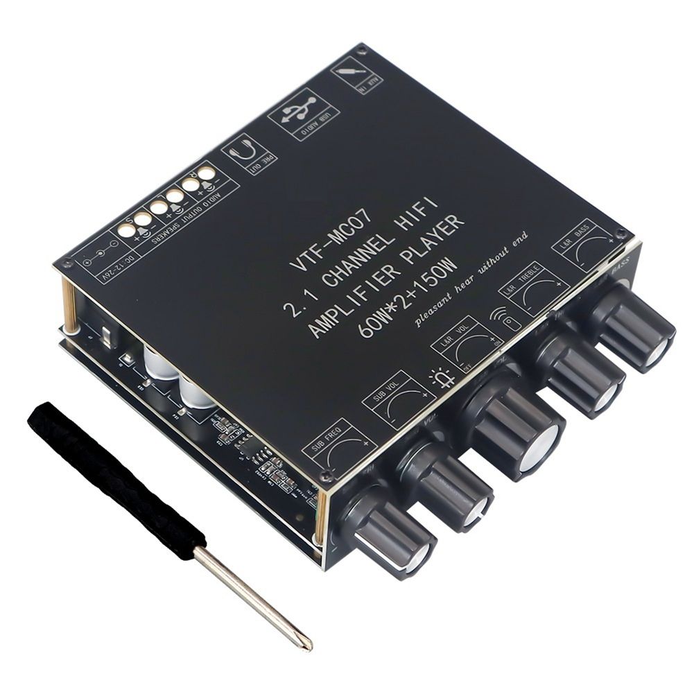 Audio Power Усилитель Poard 2.1 Канал Цифровой Плата Усилителя 12V-26V ...