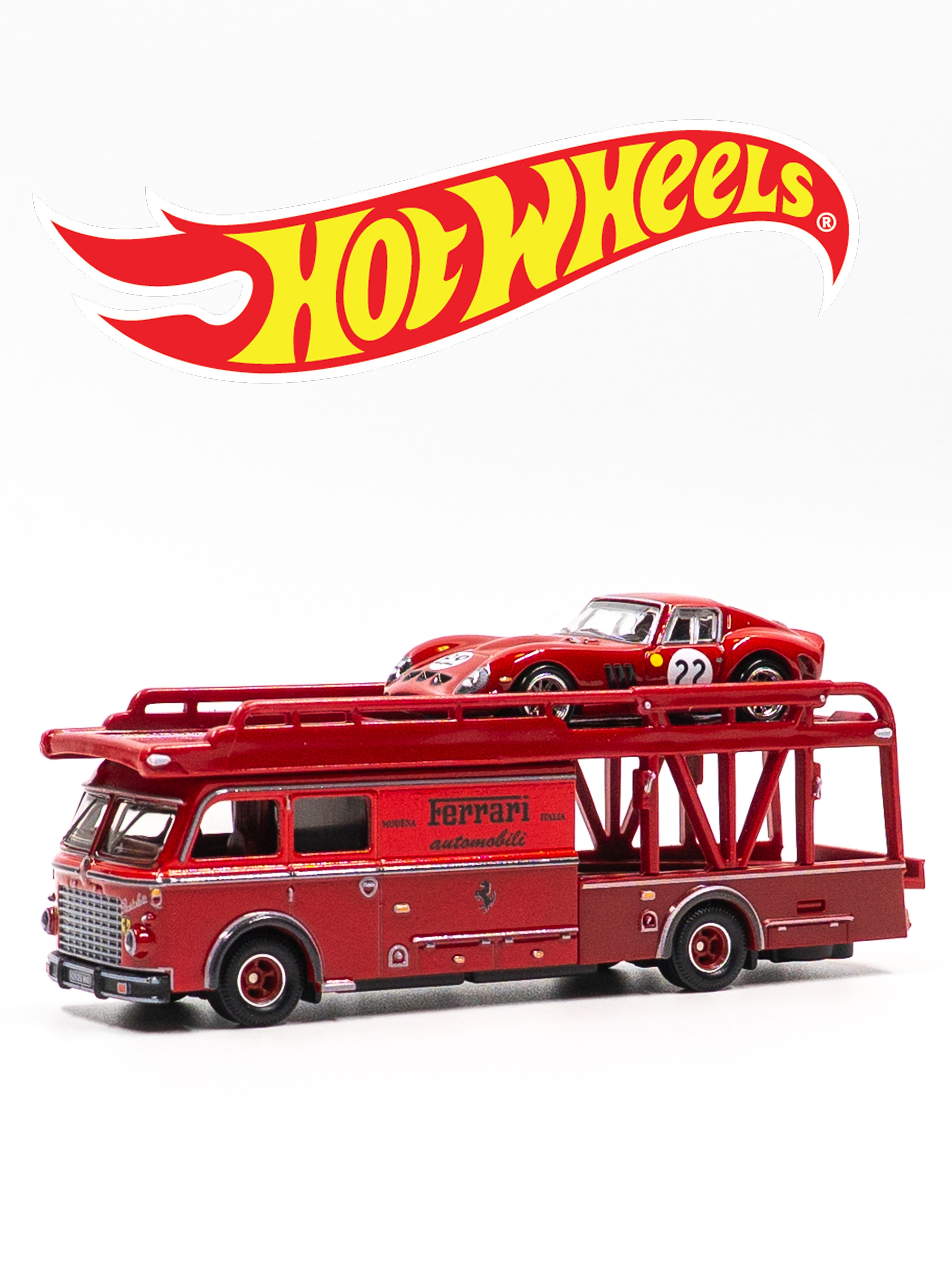 Машинка Hot Wheels Team Transport Ferrari 250 GTO Fiat 642 купить на ...