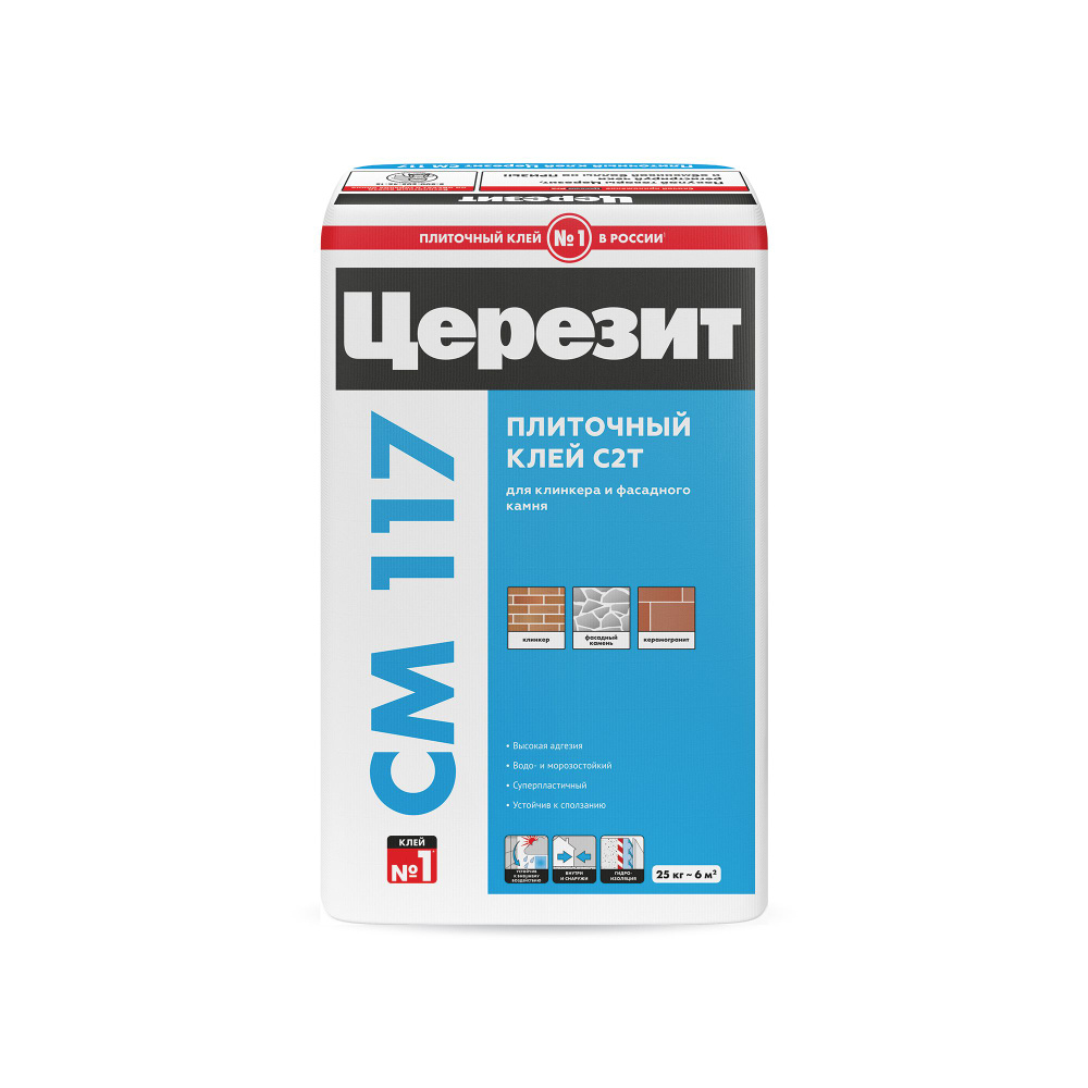 Клей для плитки Церезит СМ 117, Морозостойкость, Влагостойкость купить ...