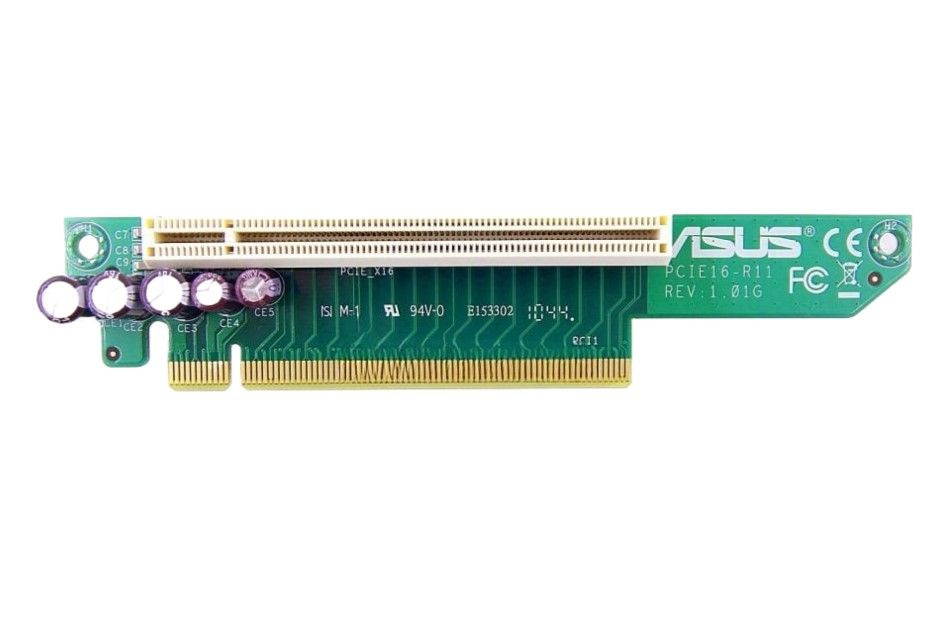 Asus PCIE16-R11 райзер riser 1u PCI-E x16 x8 x4 x2 x1 угловой левый ...