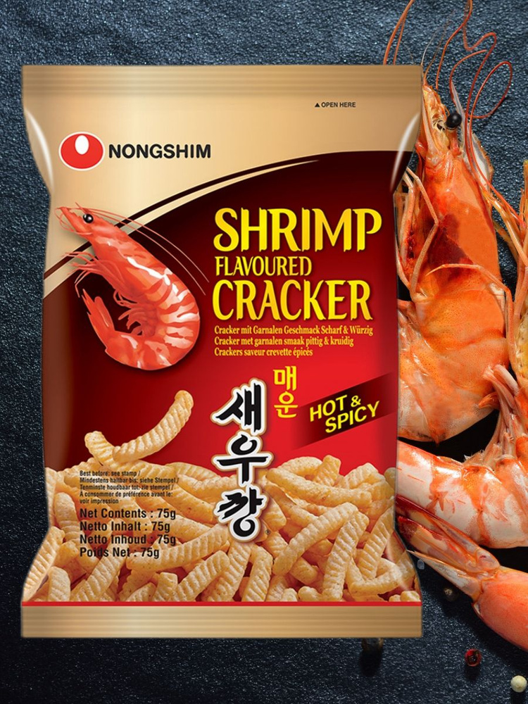Чипсы креветочные острые Nongshim, 75 г - купить с доставкой по ...