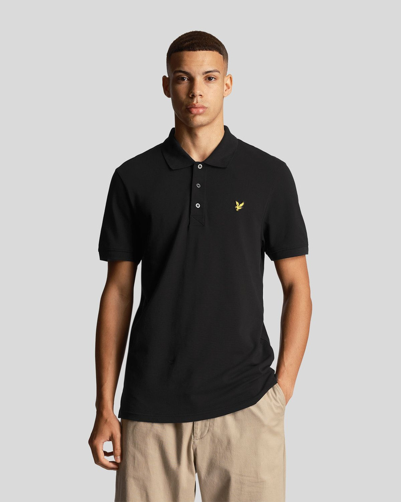 Поло Lyle & Scott, размер 48, цвет черный, 97% хлопок, 3% эластан - купить по выгодной цене в ...