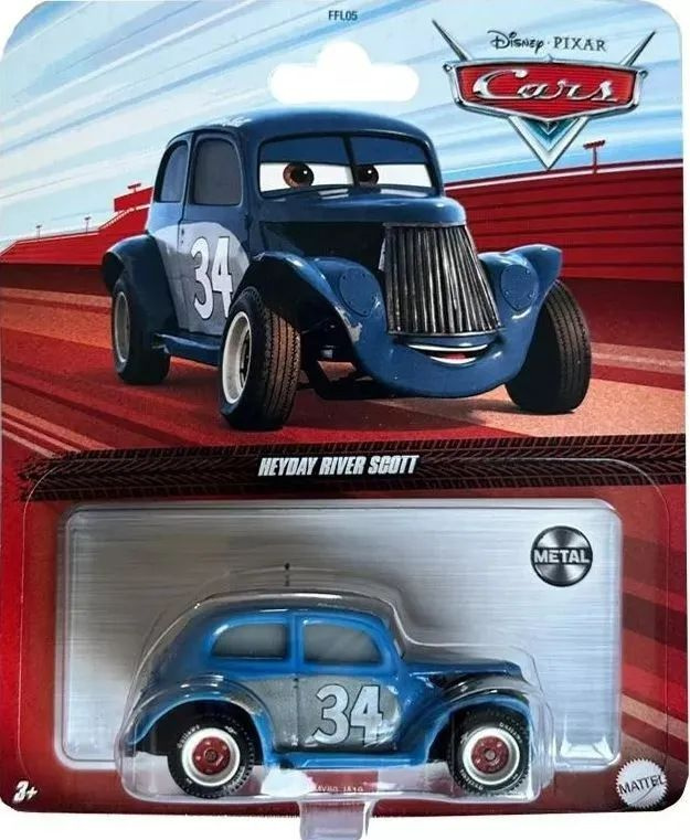 Машинка Cars Герои мультфильмов коллекционная Heyday River Scott HMY80 ...