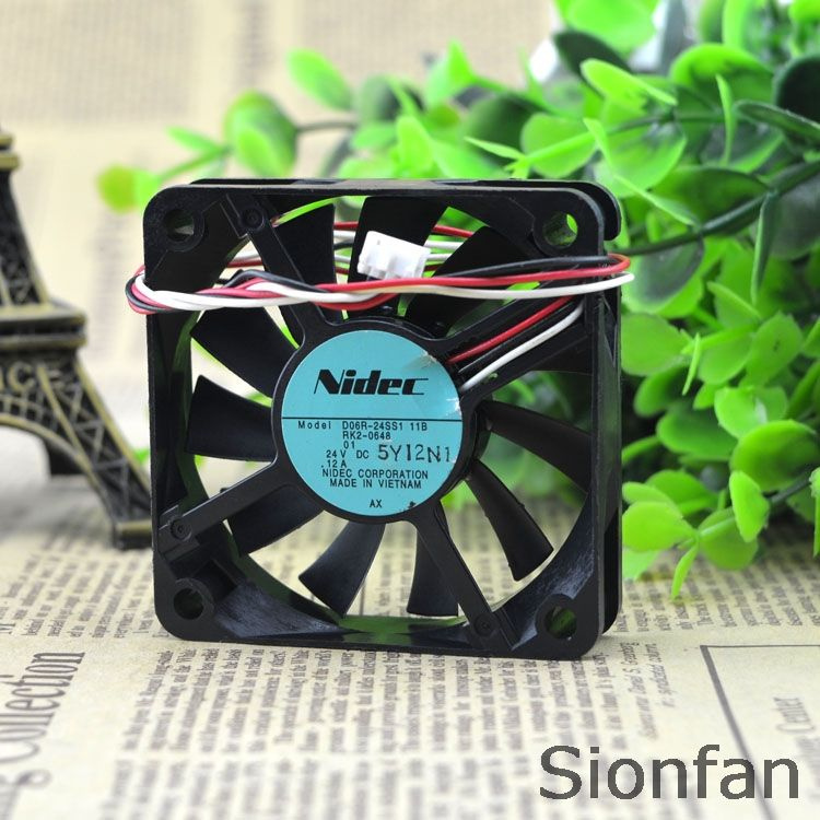 Для вентилятора Nidec D06R-24SS1 11B 6CM 24V DC .12A - купить кулер по выгодной цене в интернет ...