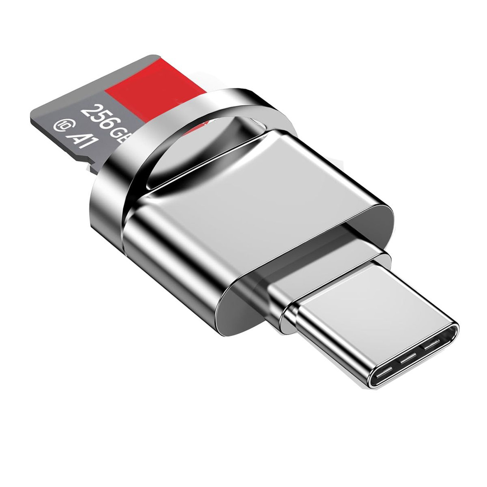 Адаптер для чтения карт Micro-SD, USB Type C - Micro-SD/TF адаптер для Type-C,B купить на OZON ...