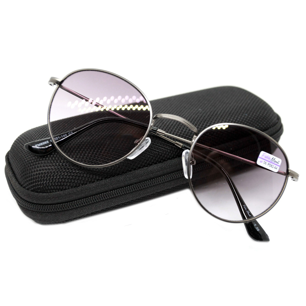 Круглые очки с тонировкой для женщин мужчин (+2.00) FABIA MONTI 8965 ...