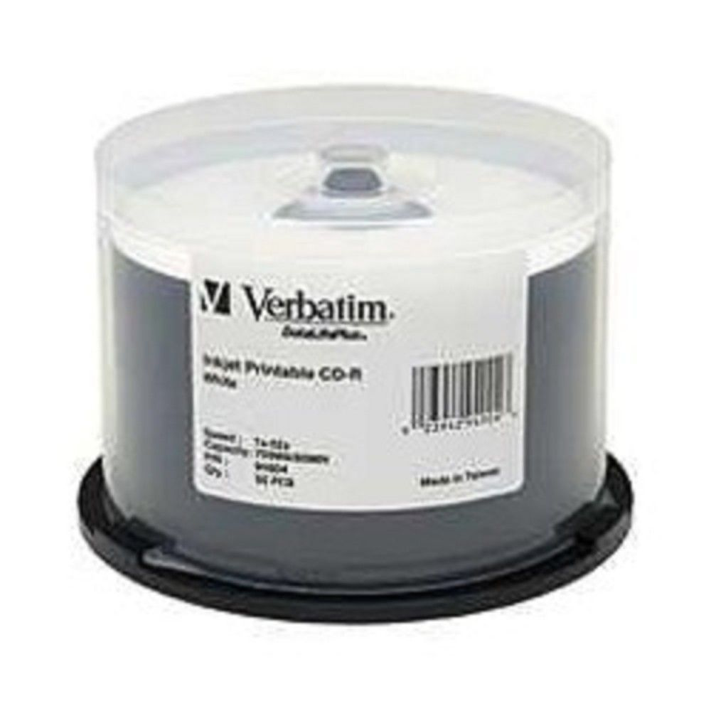 Verbatim Диски CD - R Printable InkJet,52 - x 700Mb,Cake Box 43439 ,25 ...