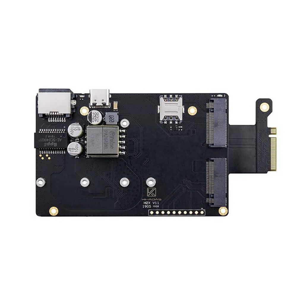 Плата микрокомпьютера Khadas Плата интерфейсная M2X Extension Board M2X Extension Board for VIM3 ...