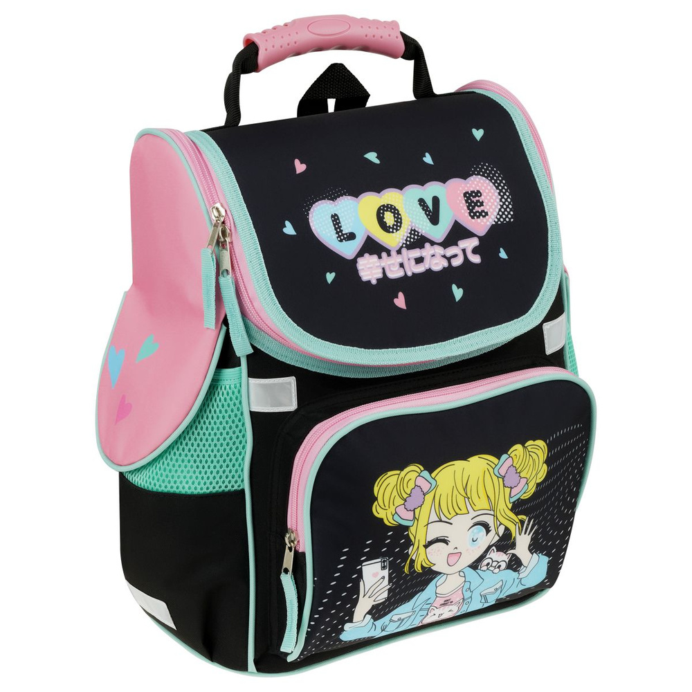 Ранец ArtSpace Junior "Pretty" 37*28*21см, 1 отделение, 3 кармана ...