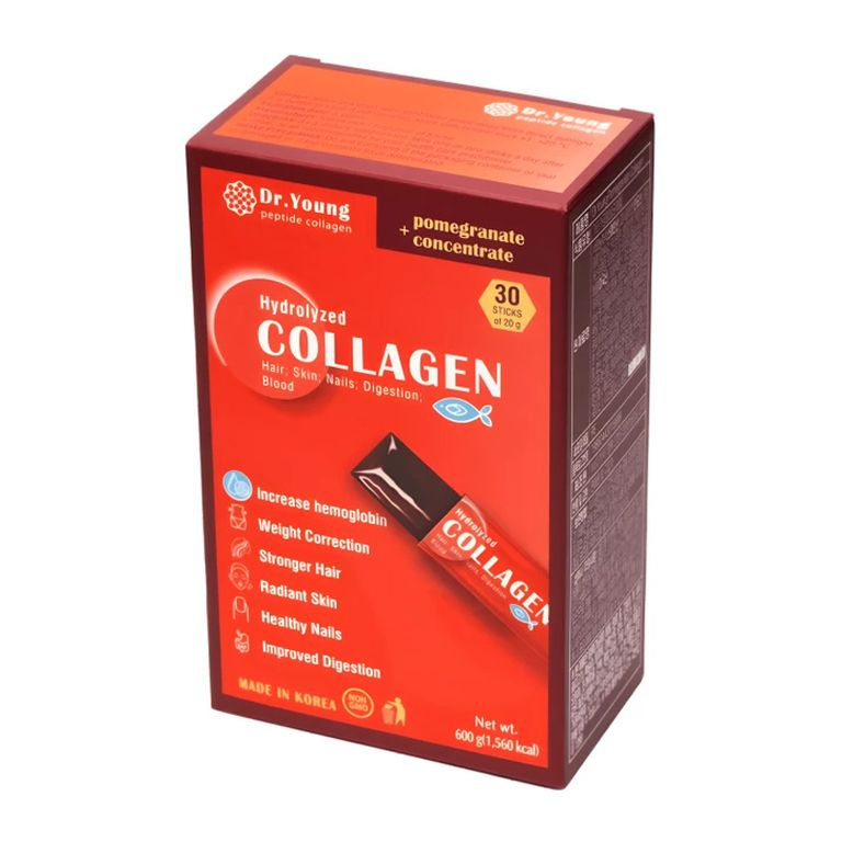 DR.YOUNG Hydrolyzed Collagen, Гидролизованный коллаген + гранатовый ...