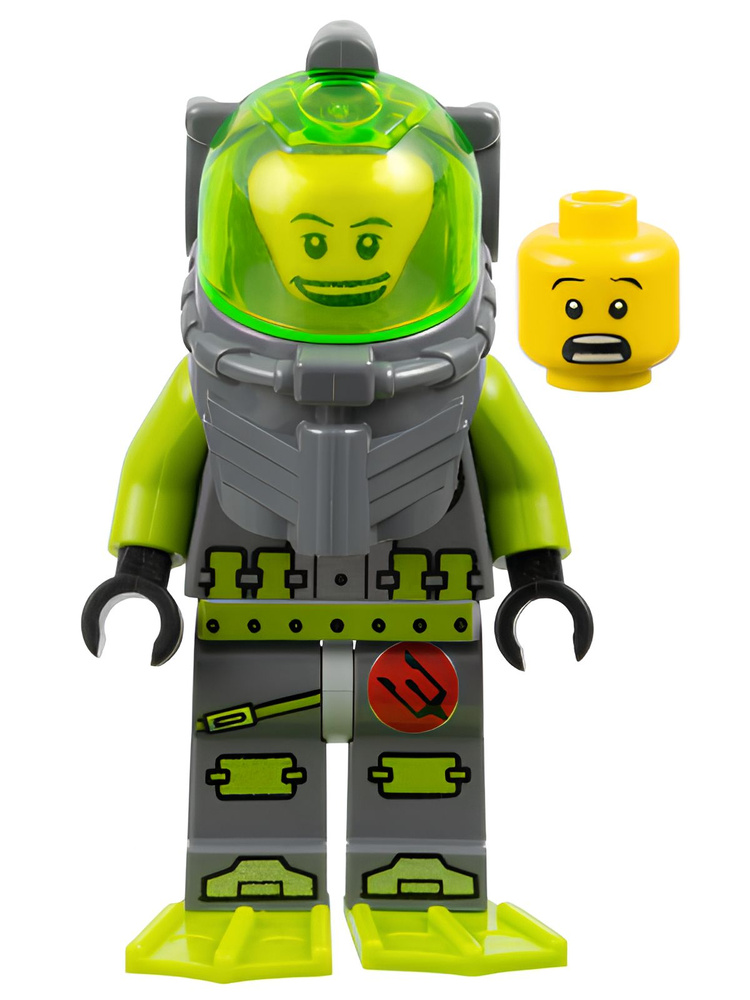 Минифигурка Lego Atlantis Diver 2 - Bobby with Flippers atl002 U ...