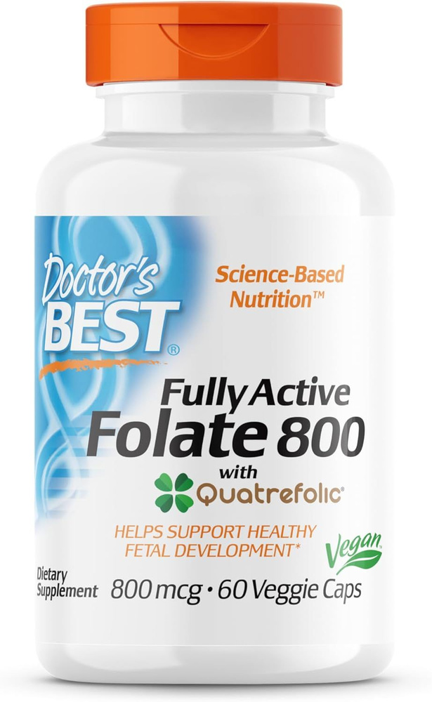 Метилфолат 800 мкг 60 капсул, самая активная форма метил фолат ...