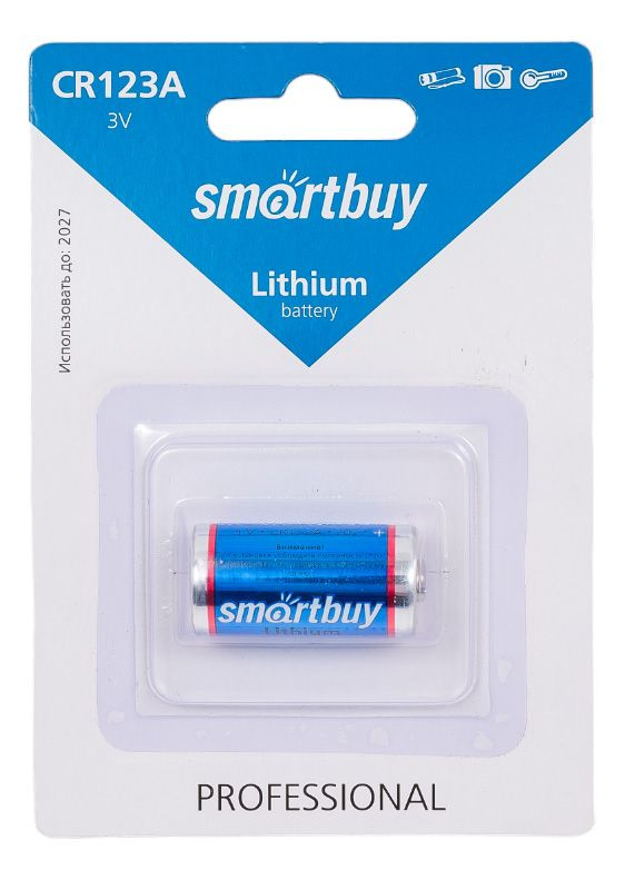 Литиевый элемент питания Smartbuy CR123A SBBL-123A-1B - купить с ...