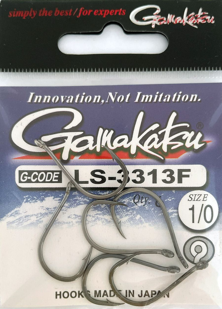 Крючки рыболовные Gamakatsu LS-3313F №1-0 карповые, Япония купить на ...