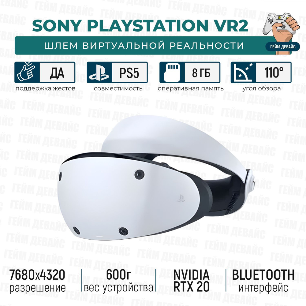 Очки виртуальной реальности Sony PlayStation VR2, белый купить на OZON по низкой цене (1605180801)